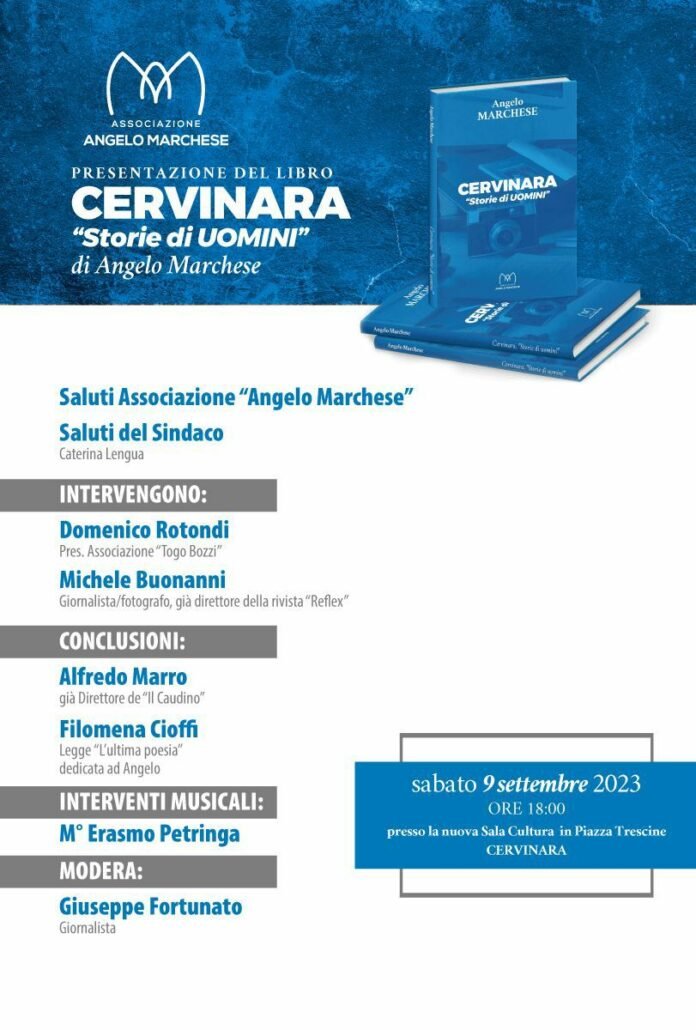 Storie di uomini, a Cervinara a confronto sul volume di Marchese ...